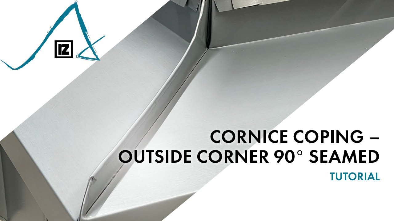 Tutorial: Cornice coping – outside corner 90° seamed (💪💪) - YouTube