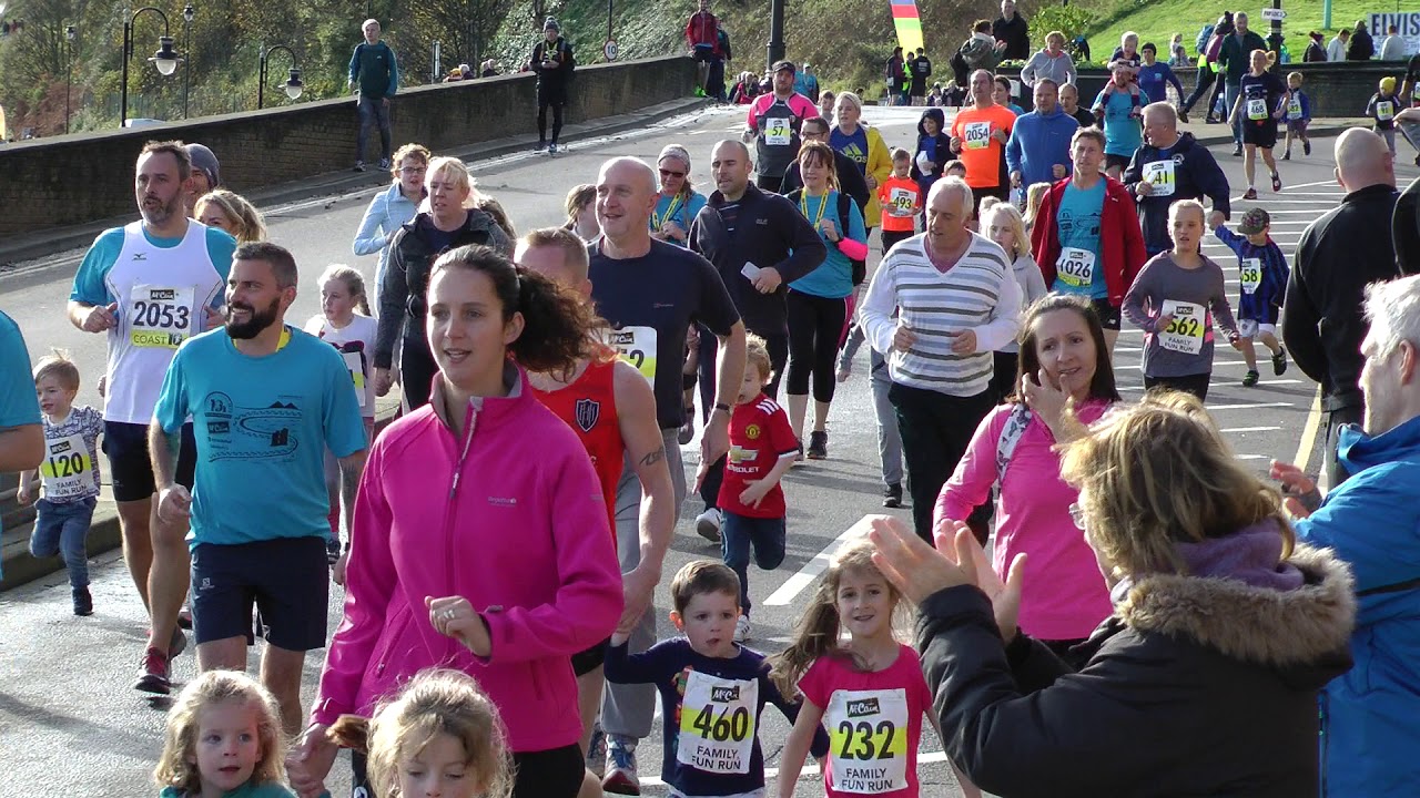 Yorkshire Coast One mile Fun Run 2017 - YouTube