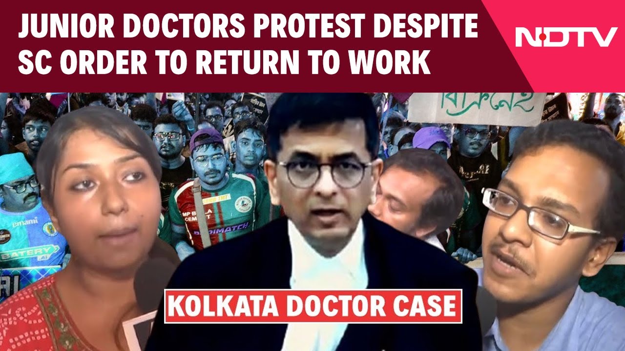 Kolkata Doctor Case | Junior Doctors Continue To Protest After SC ...