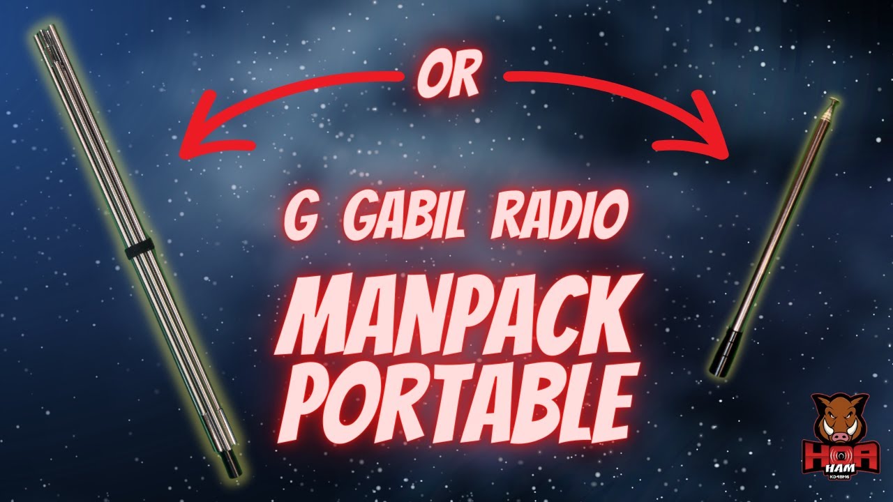 Manpack Collapsible Whip for your Gabil Radio 7350 Antenna System - YouTube