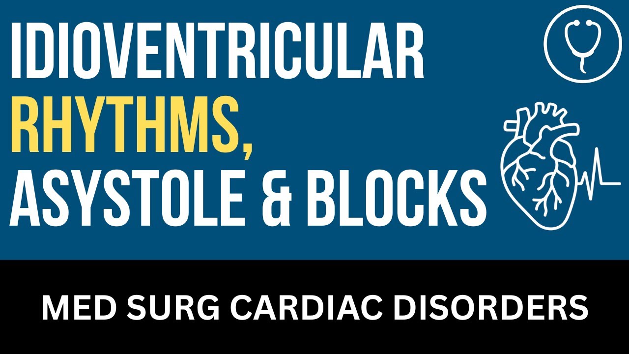 Idioventricular Rhythms, Asystole and Blocks - Nursing Lecture ...