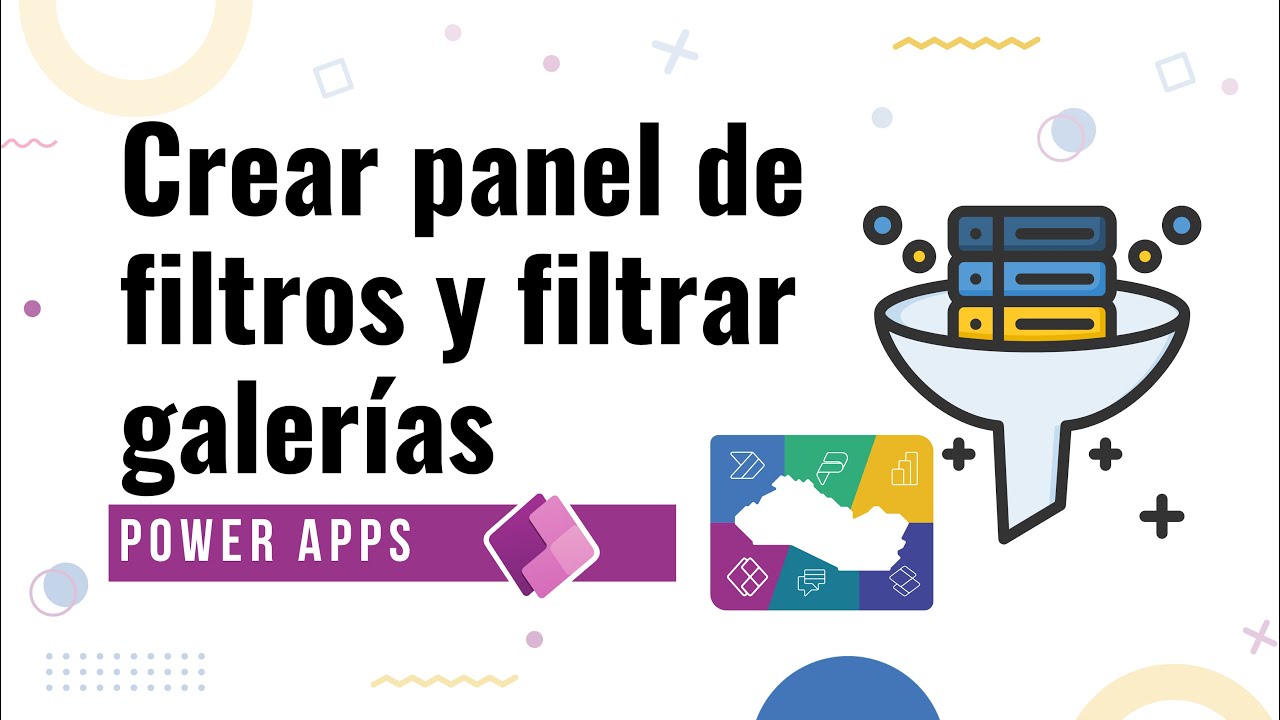 Crear panel de filtros y filtrar galerías en Power Apps - YouTube