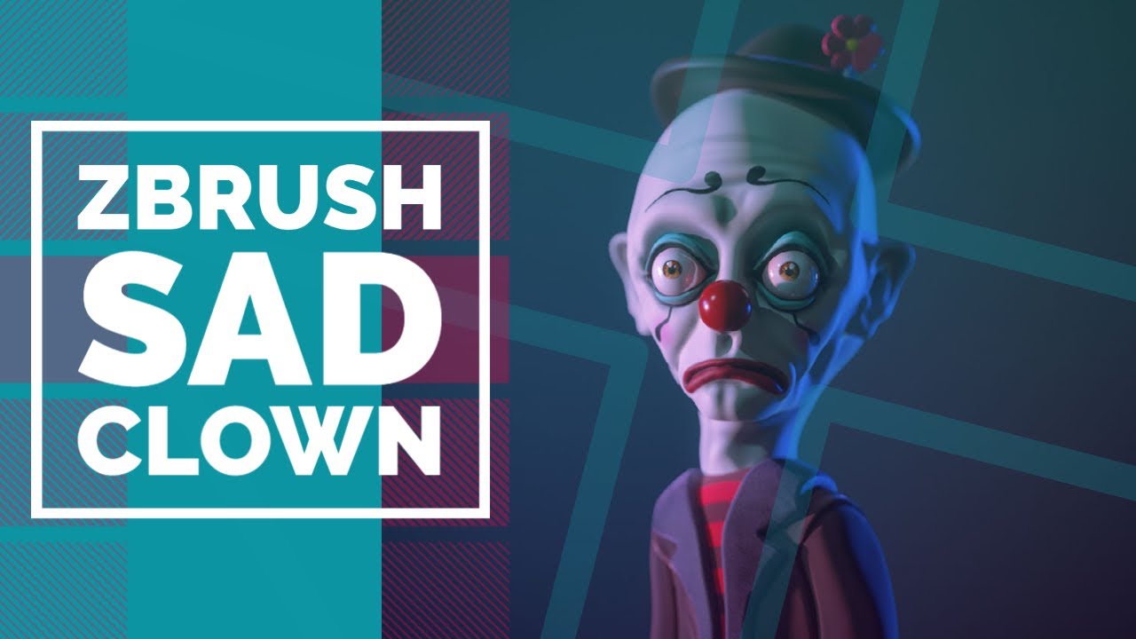Sad Clown in Zbrush - YouTube
