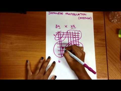 Multiplication Japanese Method - YouTube