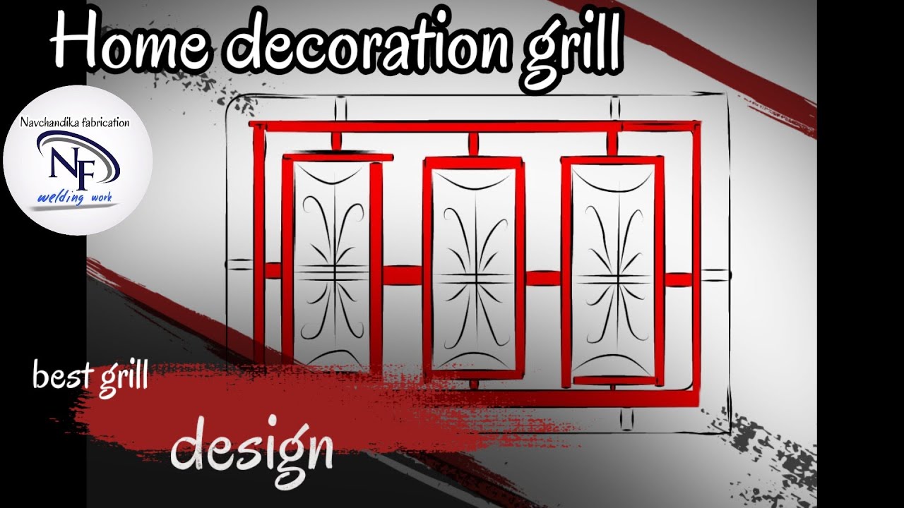 Simple grill design II home decoration grill II easy design - YouTube