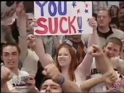 WWE RAW Kurt Angle Snaps At "You Suck" Chants! - YouTube