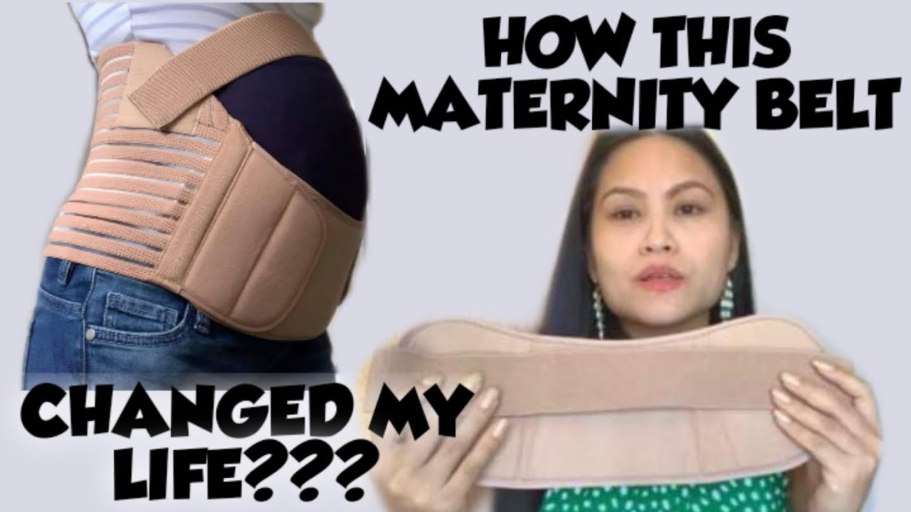 MATERNITY BELT DURING PREGNANCY | HOW TO WEAR | REVIEW & TRY ON - YouTube
