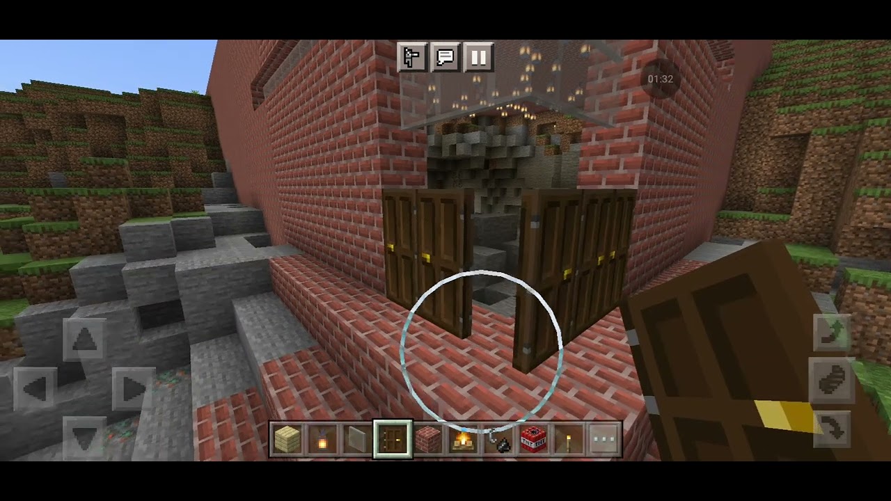 Creando la entrada a la cueva de la montaña minecrcraft #minecraft ...