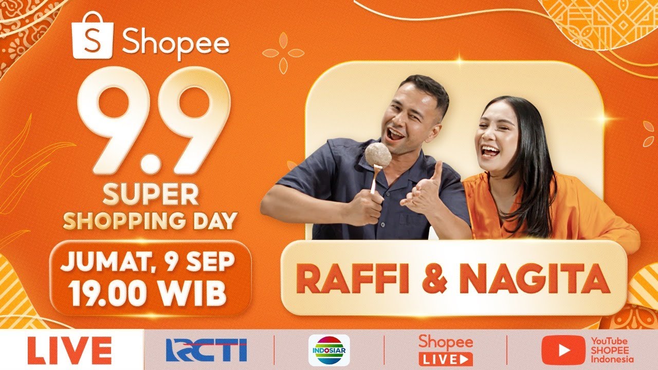 Raffi dan Gigi Gak Sabar Untuk ke Shopee 9.9 Super Shopping Day TV Show | 9 September - YouTube