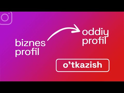 Instagram biznes profilni oddiy profilga o'tkazish | Instagram sirlari