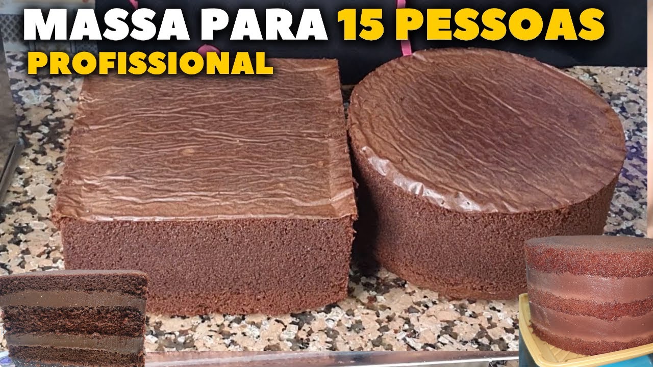 MASSA DE CHOCOLATE PROFISSIONAL Para até 15 Pessoas SUPER FOFINHA ...