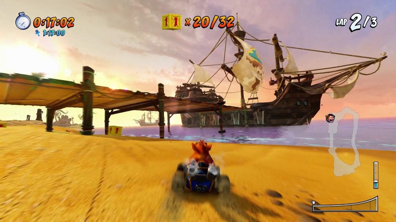 Crash Team Racing "Nitro Fueled": Crash Cove (Relic Race) [1080 HD ...