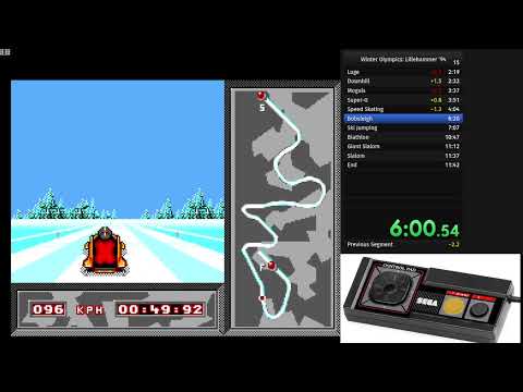 Winter Olympics (Sega Master System) Any% speedrun (11:17 , WR)