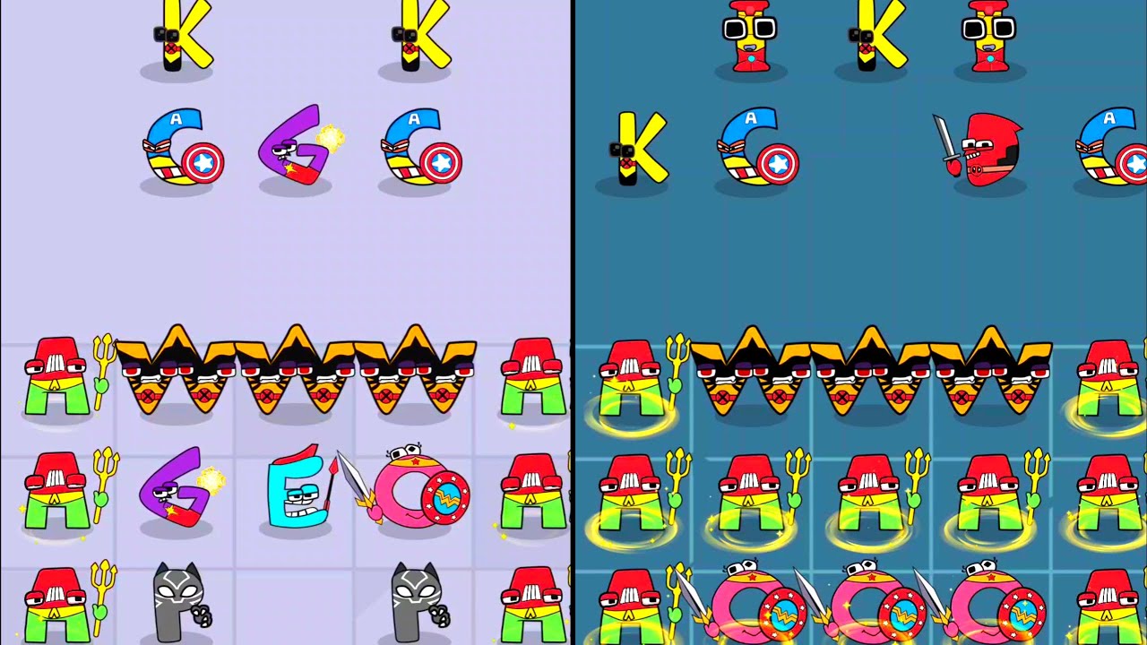 Merge Alphabet Monster Fusion - Horror Battle Merge Monster Gameplay ...