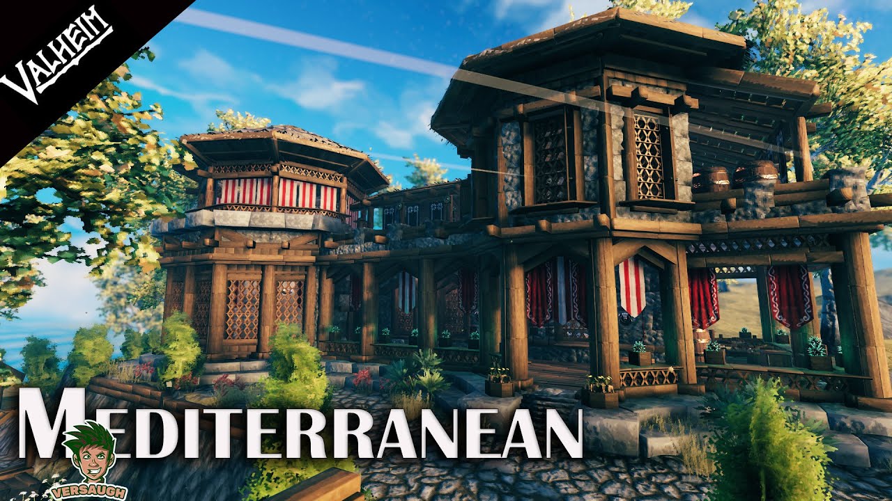 Valheim |The ULTIMATE Mediterranean house | Building Ep #18 - YouTube