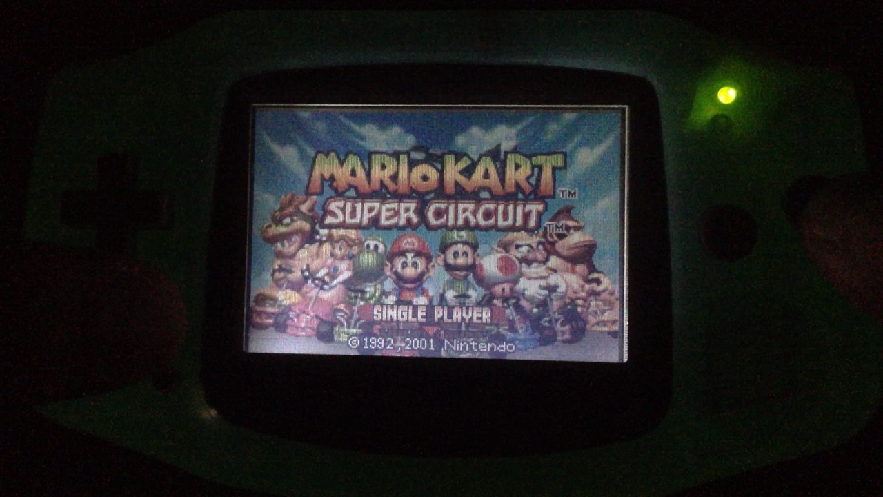 Custom Gameboy Advance with Glow in the Dark housing Glass Front ...