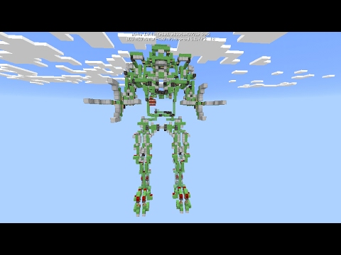 MEGA ROBOT DE SLIME | MINECRAFT 1.0.4.0 | Mecanismos minecraft pe ...