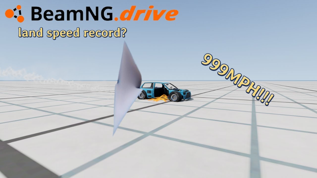 NEW COVET LAND SPEED RECORD!!! Beam.ng Drive - YouTube