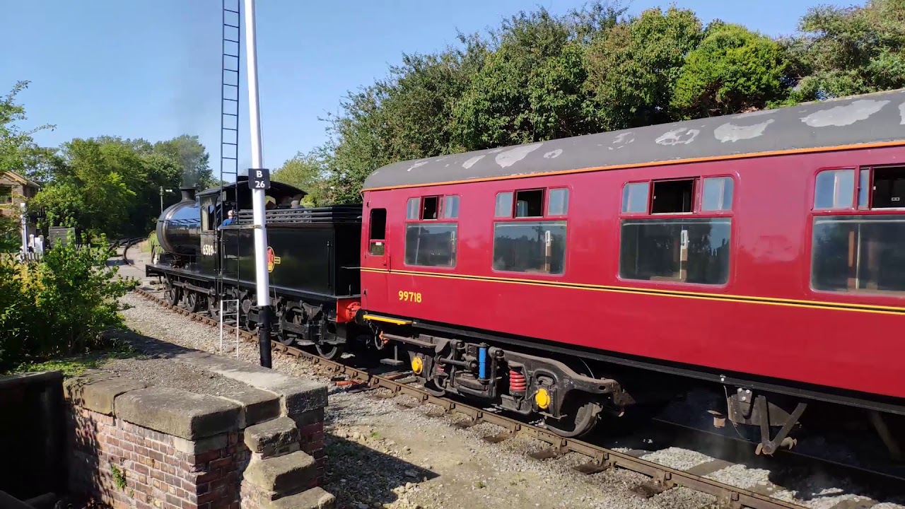 Departing Bedale on the Wensleydale Railway - YouTube