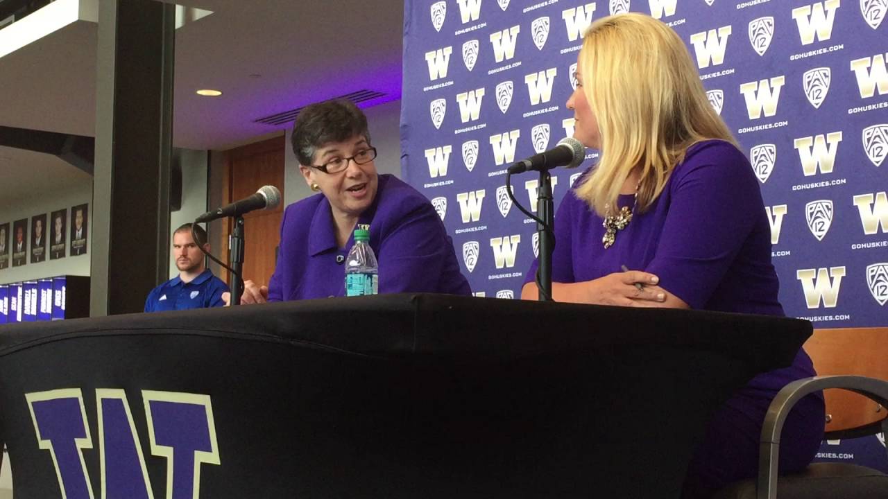 UW president Ana Mari Cauce introduces Jen Cohen as AD - YouTube