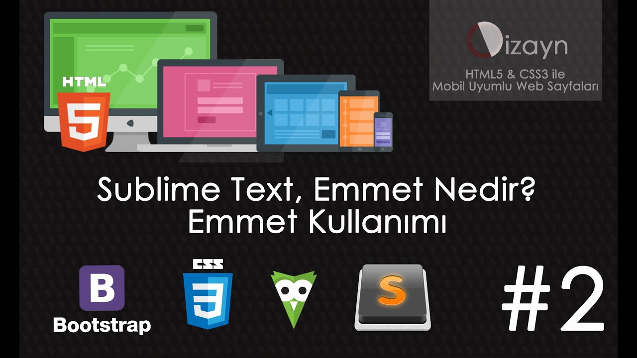 | #2 | Sublime Text Nasıl Kullanılır? Zencoding (Emmet) Kurulumu (Pratik Kod Yazma) - YouTube