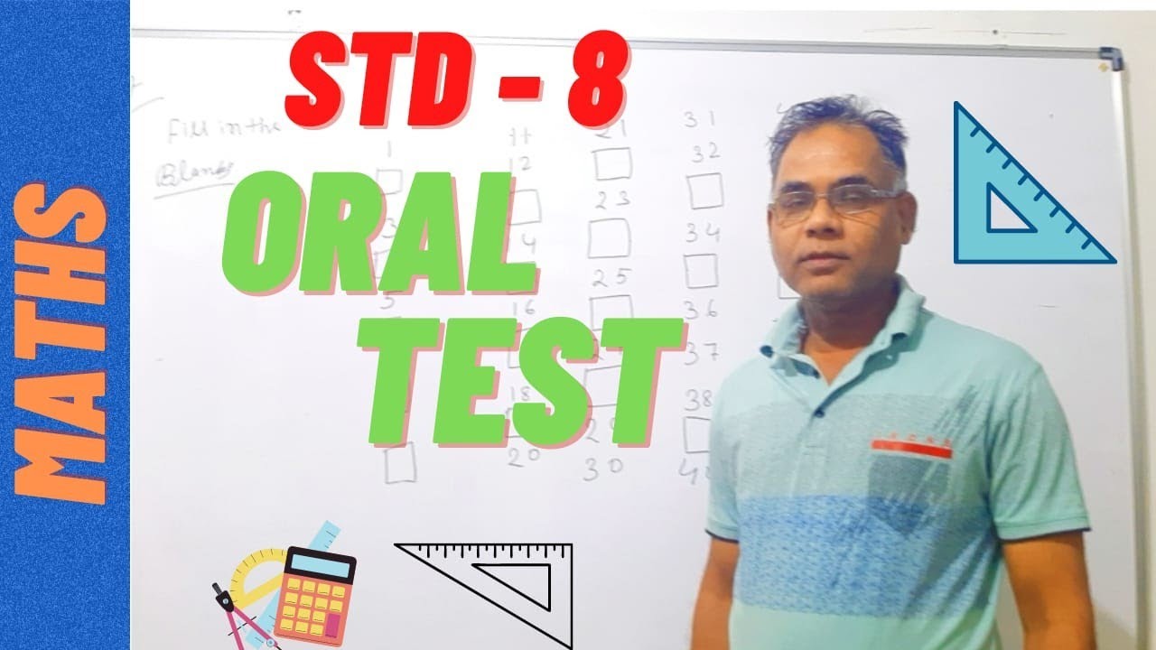 Maths Oral Test Questions for std 8| Maths Viva for Std 8| Questions ...