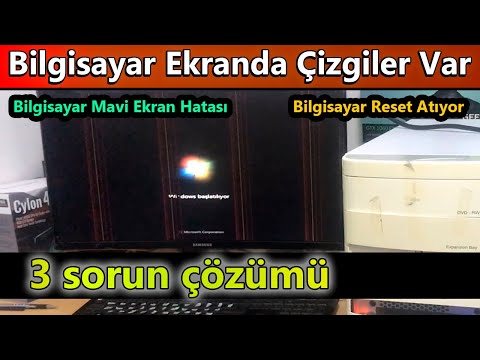 Bilgisayar Ekranda Çizgi Sorunu Var - Bilgisayar Ekranında Renkli Çizgiler - Mavi Ekran Hatası