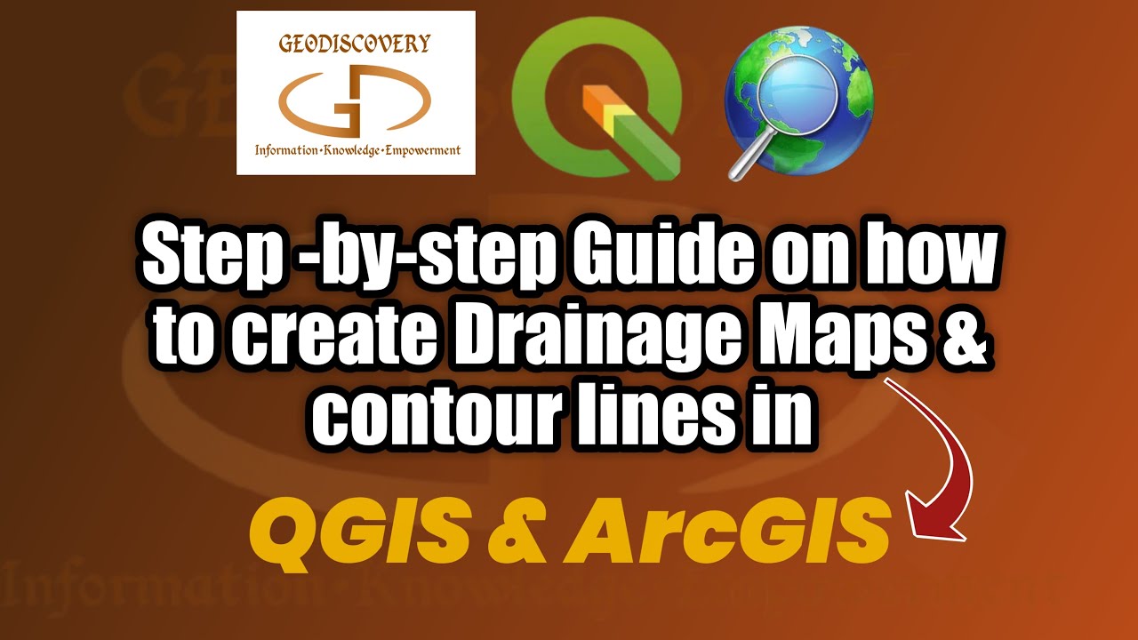 Create Drainage Maps & Contour Lines in QGIS & ArcGIS - YouTube