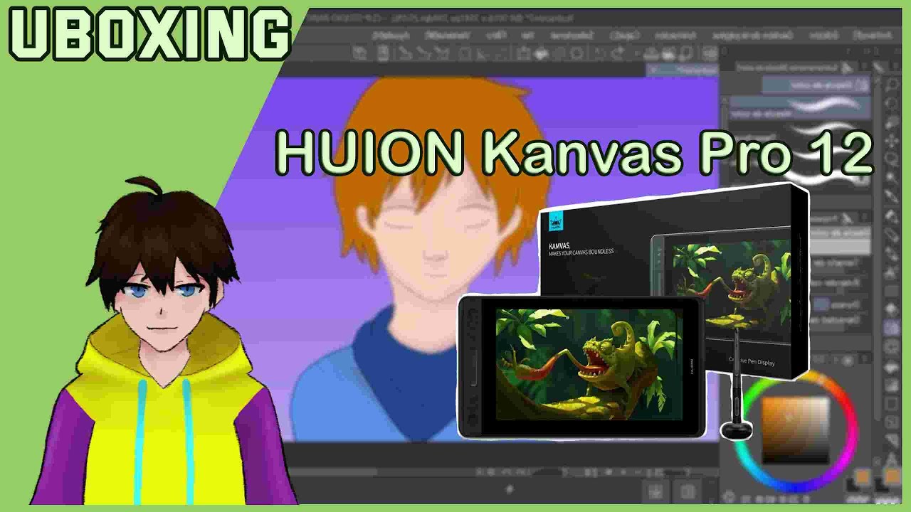 PROVANDO la Huion kanvas pro 12 😱 unboxin, Review - YouTube