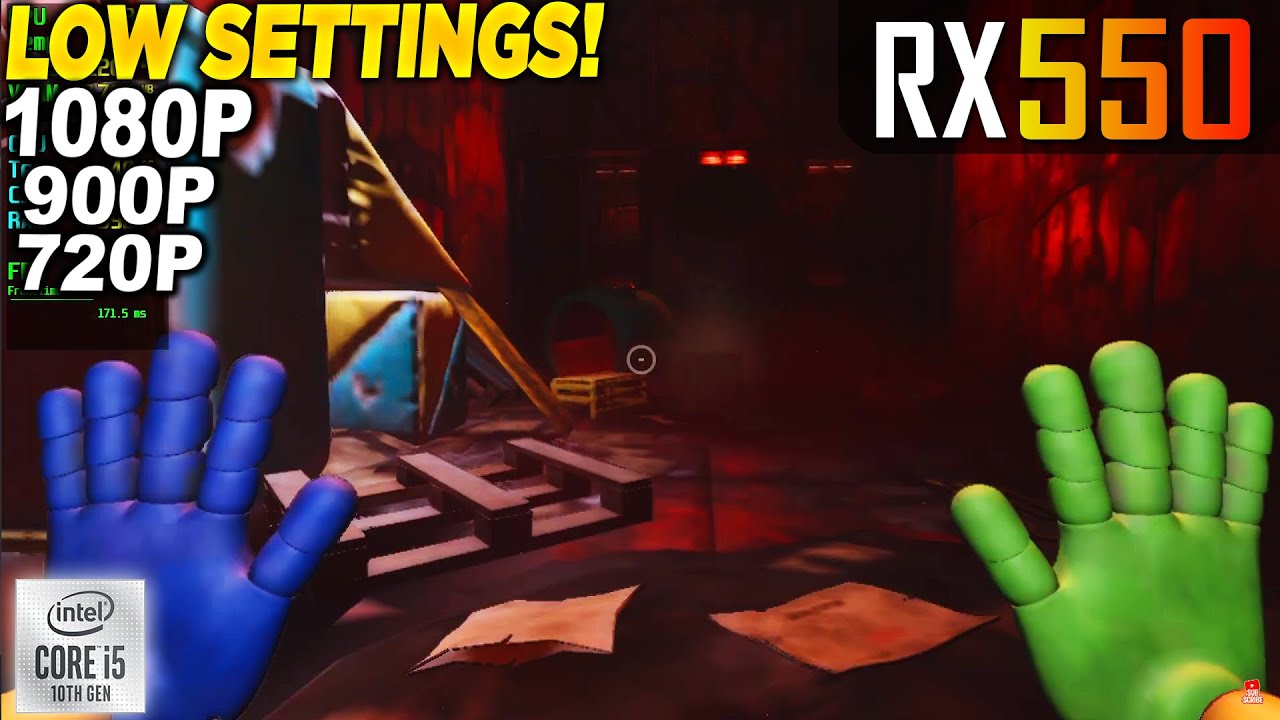 Poppy Playtime Chapter 3 RX 550 - 1080p 900p 720p Low, - YouTube