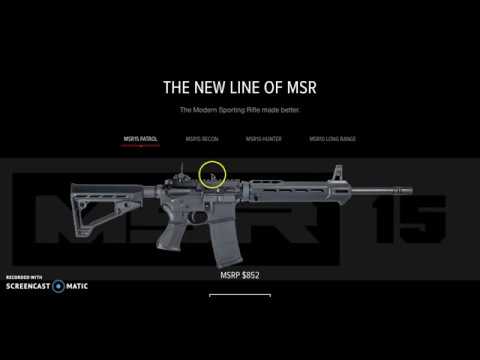 Information and details about the new Savage MSR 15 and Savage MSR 10 ...