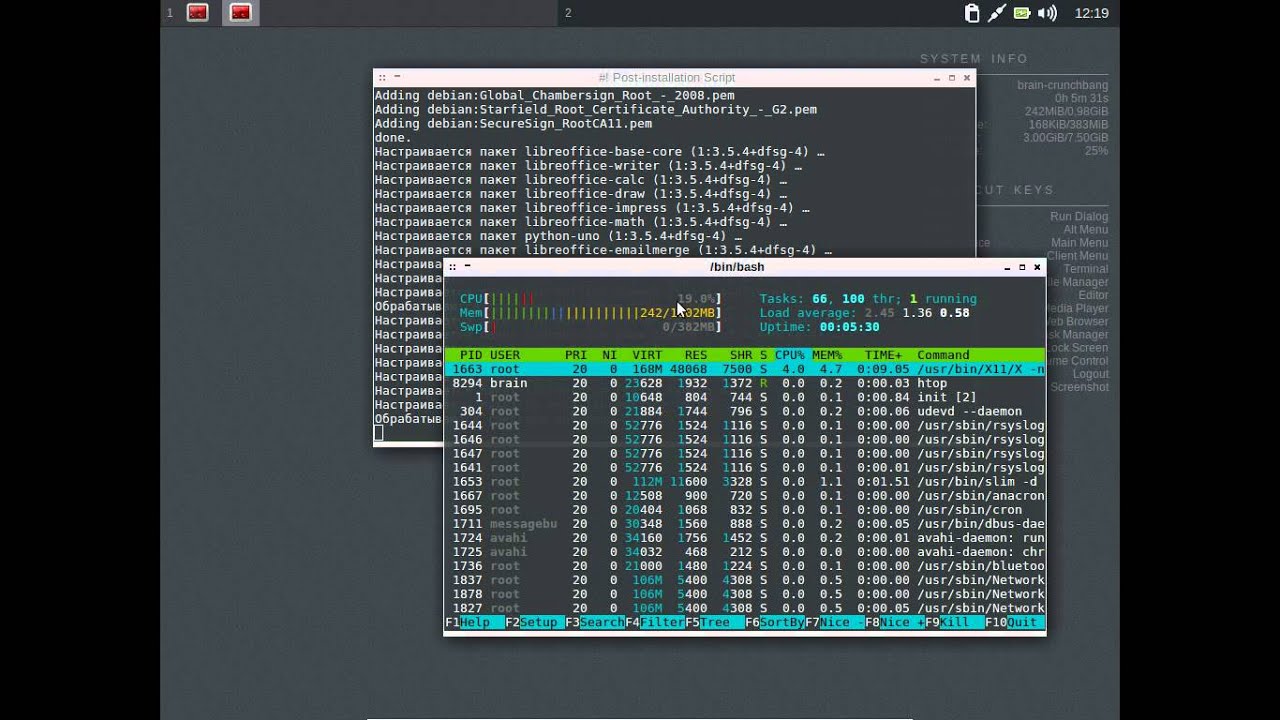 Обзор CrunchBang GNU/Linux 11 - YouTube
