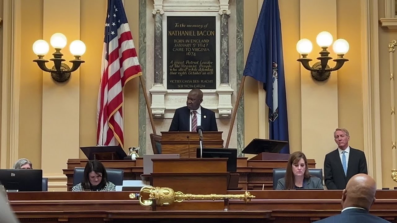 Speaker of the House of Delegates Don Scott speaks at the Capitol - YouTube