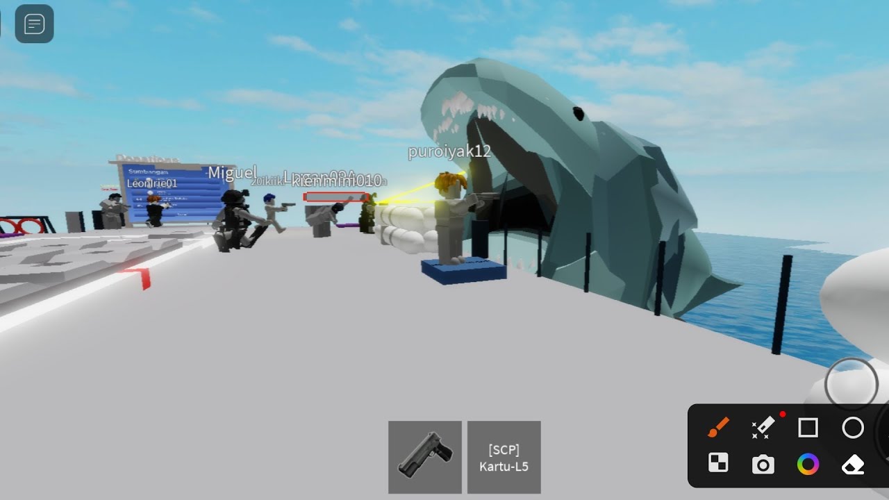 roblox scp-bloop a big bloop and mosasaurus - YouTube
