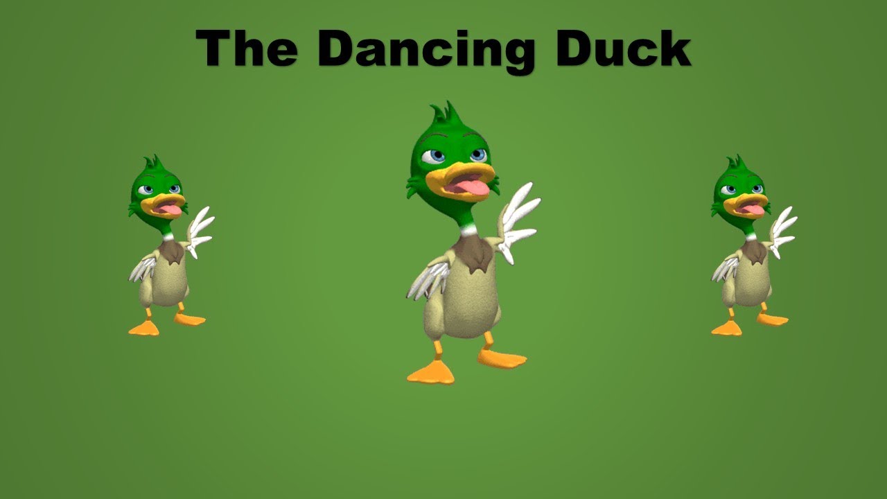How to create a simple cartoon scene of the dancing duck | PowerPoint ...