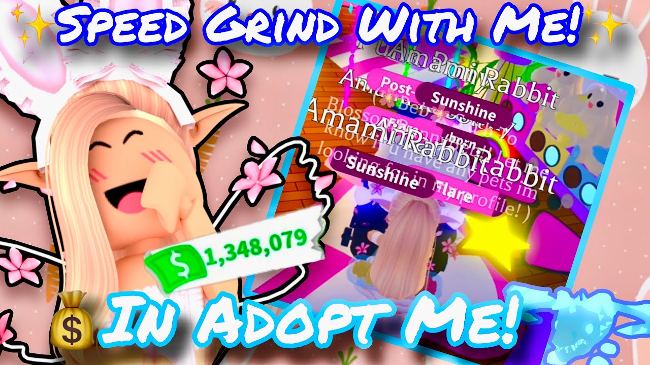 Speed Grinding In ADOPT ME! 😱2 HOUR Speed Grind! Aging Up NEON AMAMI ...