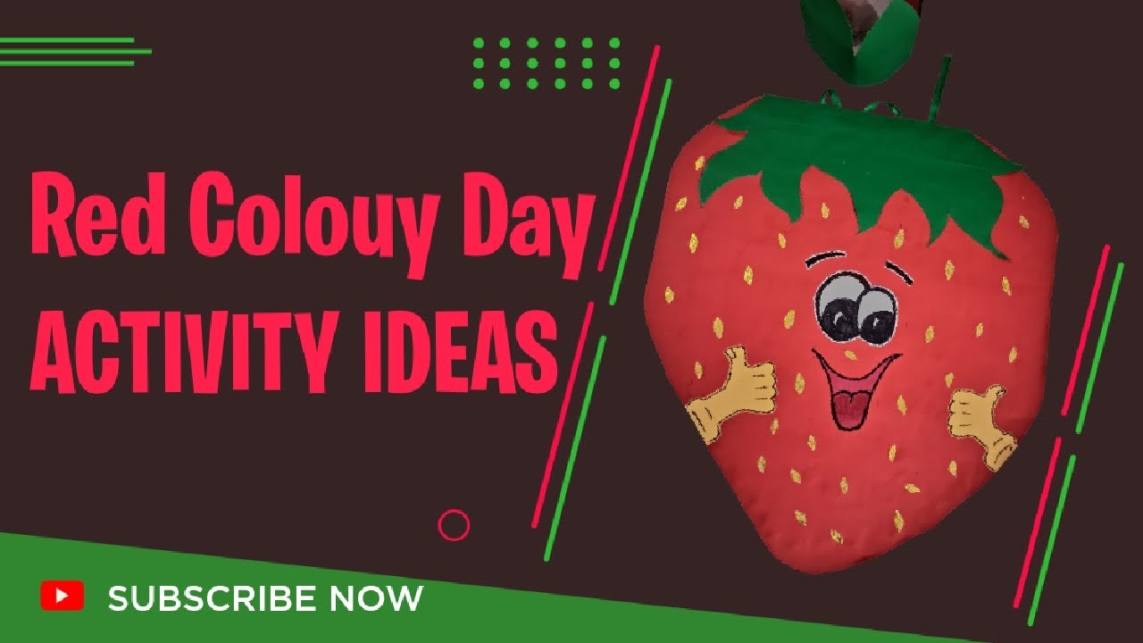 Red Day School Activity || Red colour day ideas || #schoolactivity # ...