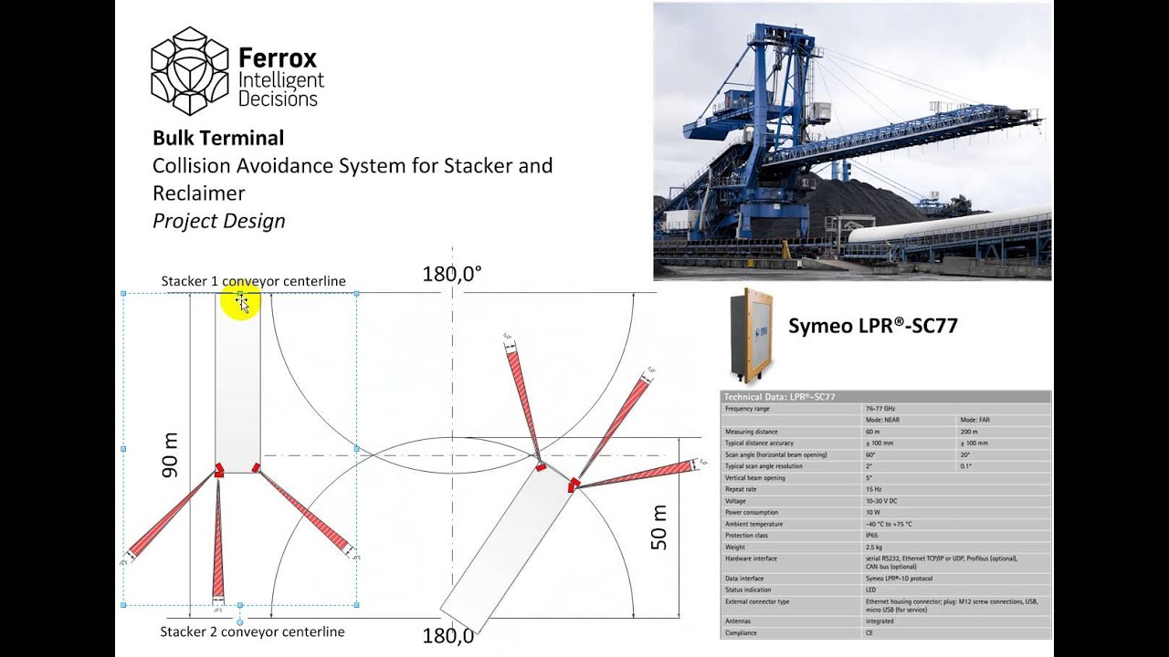 Collision Avoidance System for Stacker and Reclaimer - YouTube