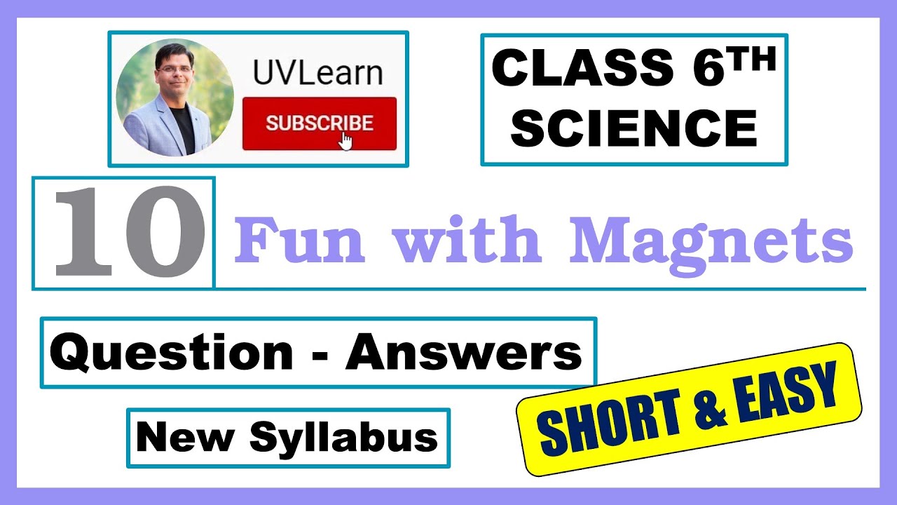 Class 6 Science Chapter 10: Fun with Magnets || Question-Answers ...