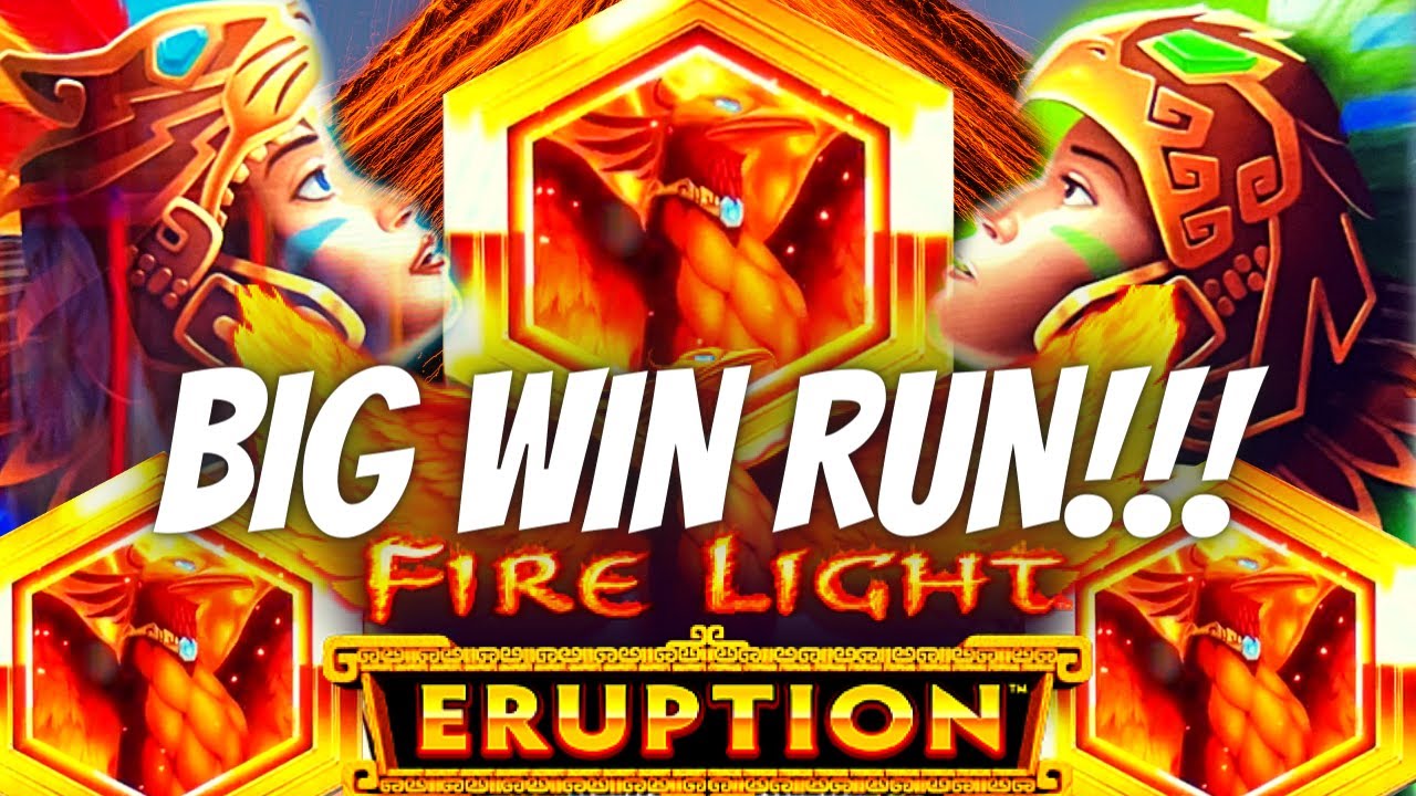 THIS MACHINE WAS ON FIRE! 🔥 FIRE LIGHT ERUPTION VOLCANO Slot Machine ...
