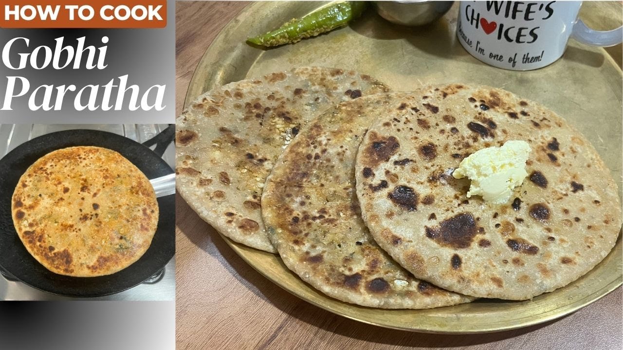 Gobi Paratha Recipe | Flower Gobhi Partaha | Cauliflower Stuffed ...