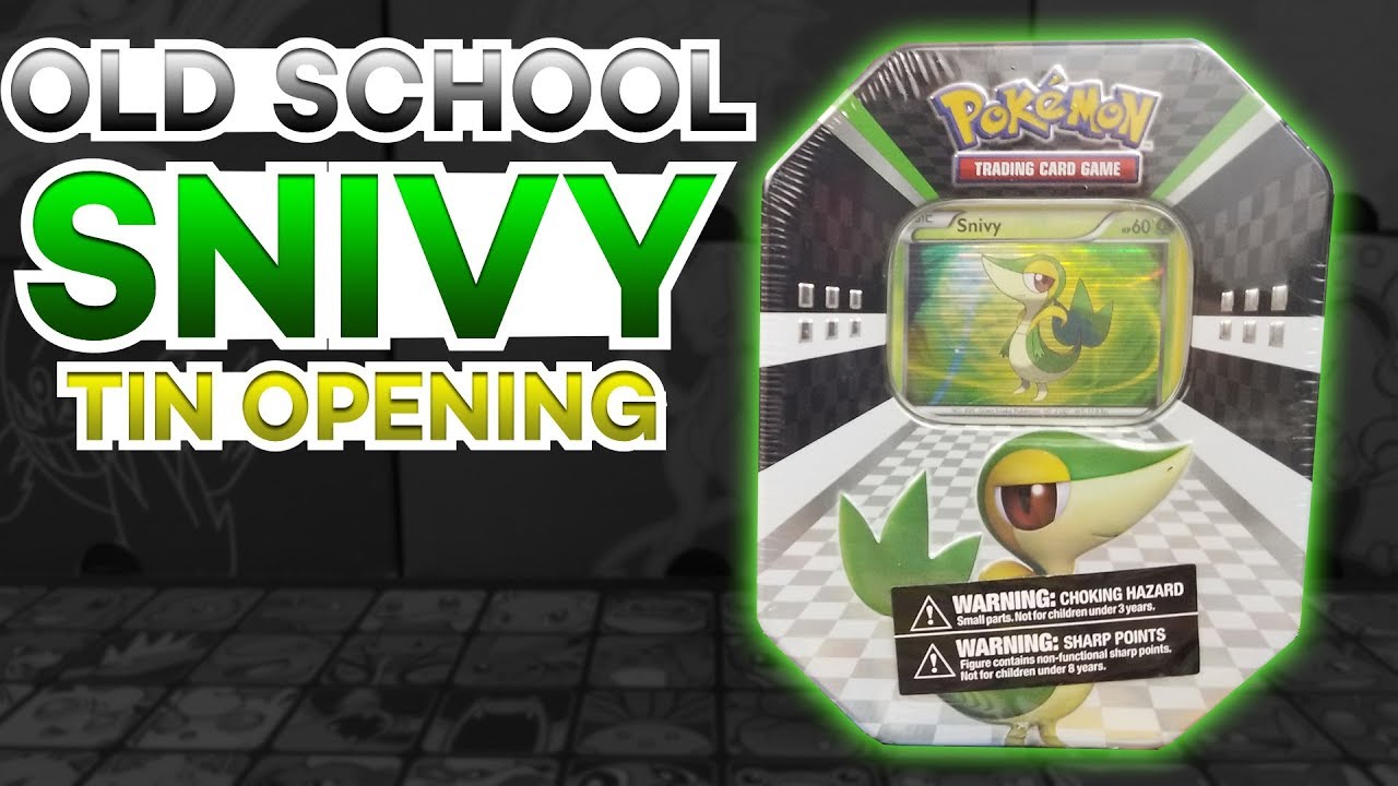 AMAZING OLD SCHOOL POKEMON TIN! ORIGINAL Snivy Tin | Call of Legends ...