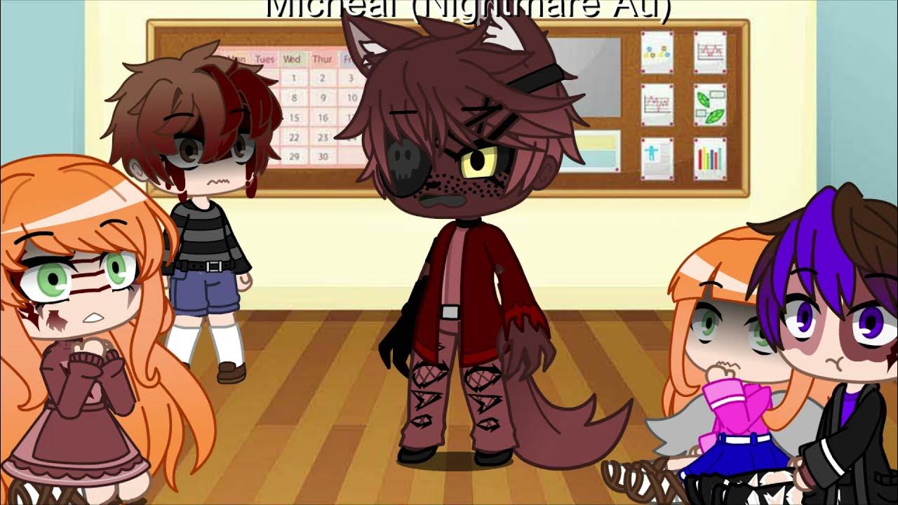 Afton family react to Micheal Au's (Part 2) - YouTube