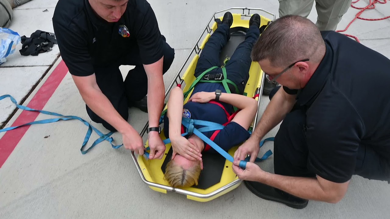 HFD Aerial Stokes Basket Training - YouTube