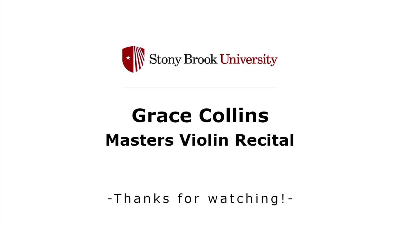 Grace Collins-Final Masters Recital - YouTube