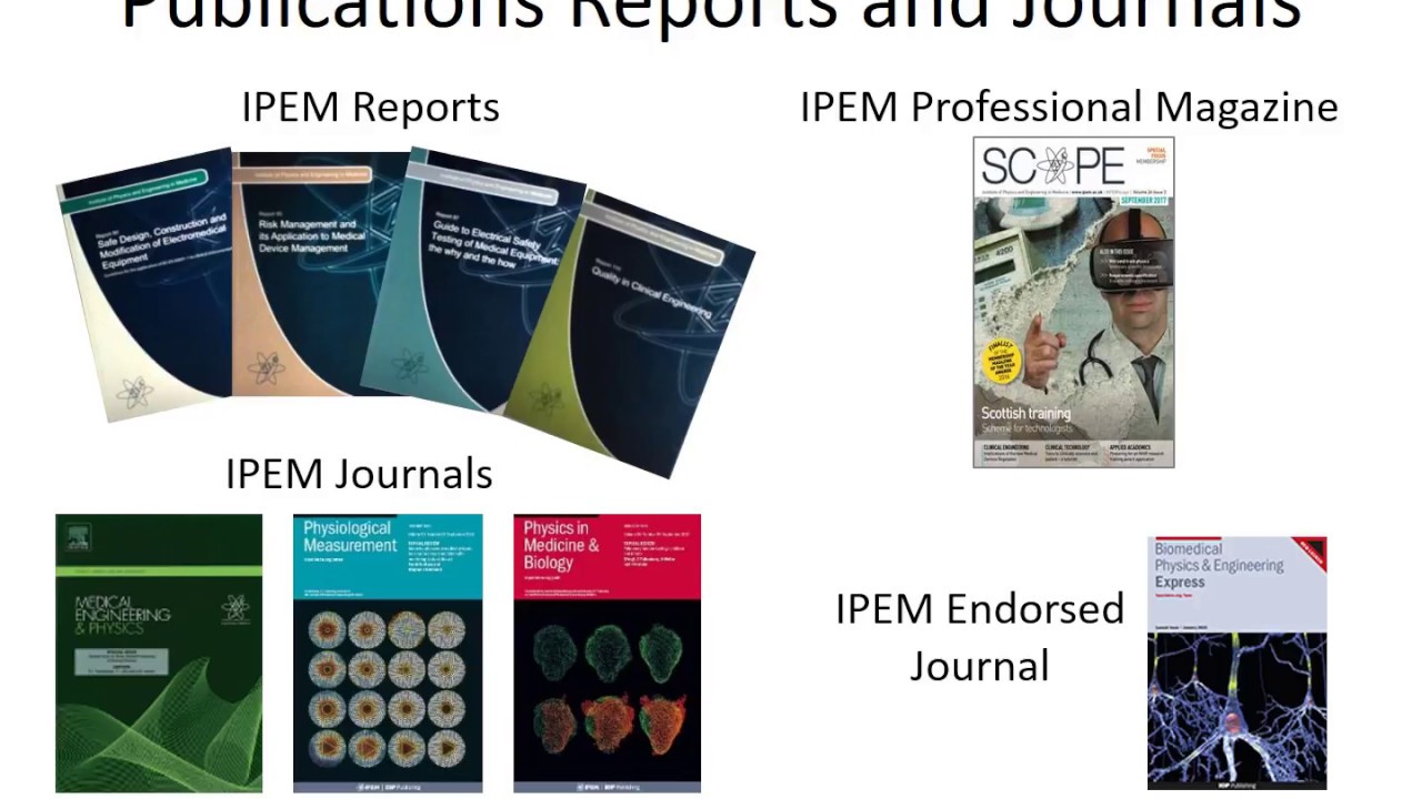 The Role of IPEM in Support of the Clinical Engineering Professional ...