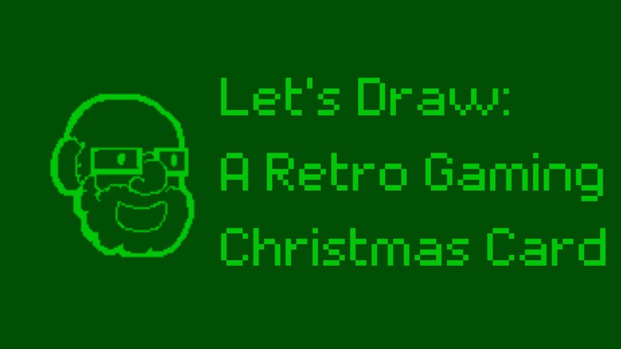 Drawing Retro Gaming Christmas Cards for Small Art Business | Live Art ...