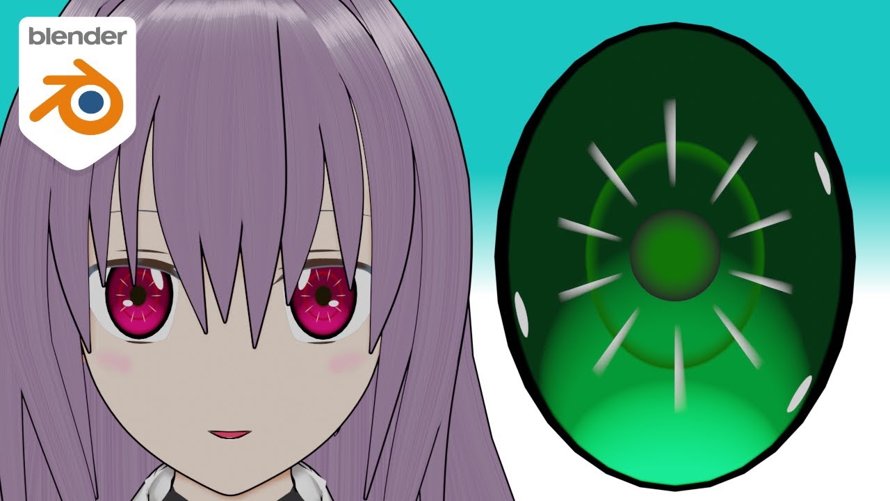 How to create an anime character's eyes using only nodes, without ...