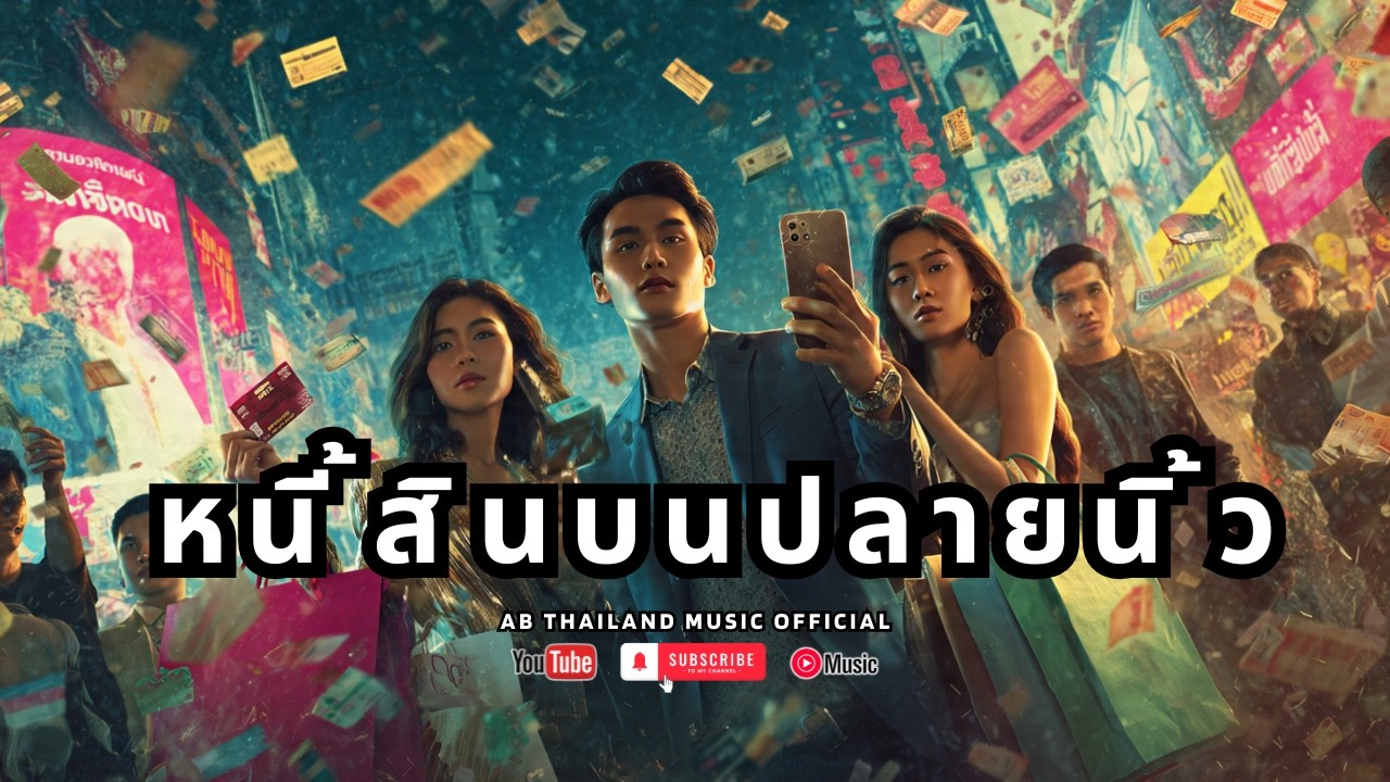 หนี้สินบนปลายนิ้ว - AB Thailand「Official Lyric」 - YouTube