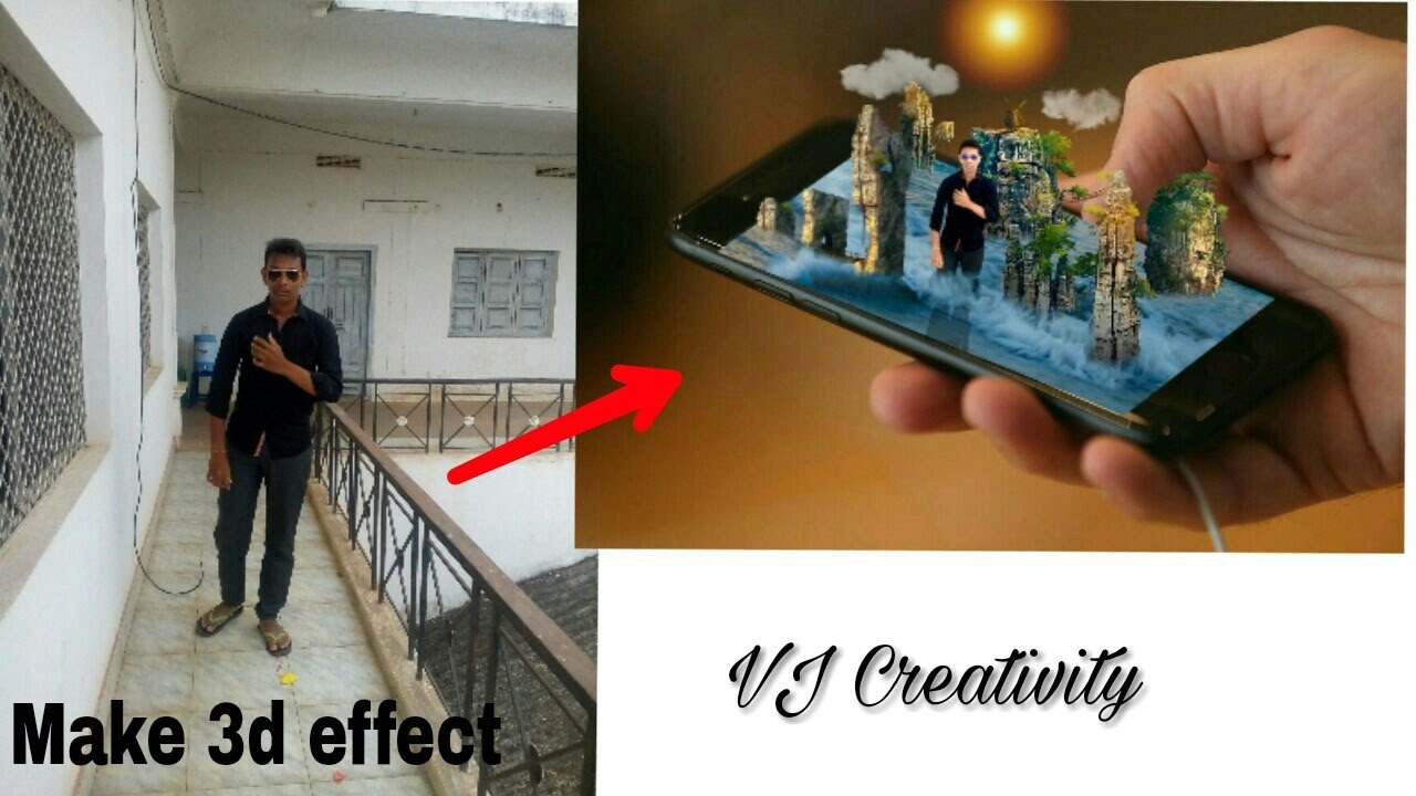 Make 3d effect on pics art - YouTube
